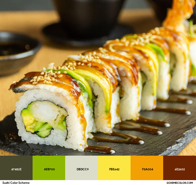 Sushi Color Scheme - Image Color Palettes - SchemeColor.com