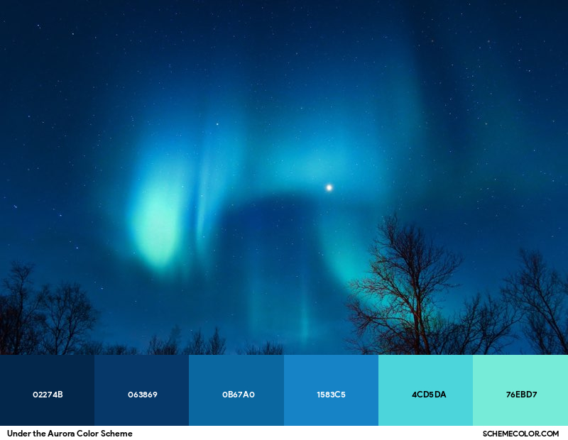 Under the Aurora Color Scheme - Image Color Palettes - SchemeColor.com