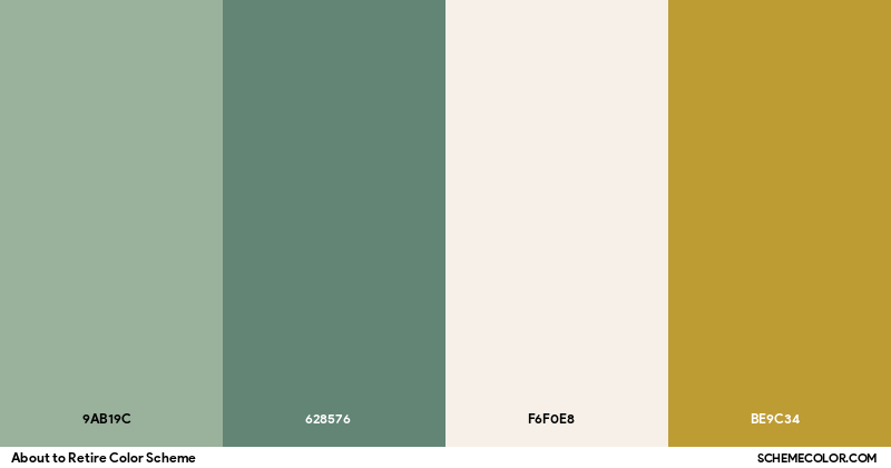 About to Retire Color Scheme - Palettes - SchemeColor.com
