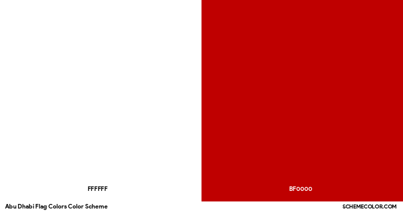 Abu Dhabi Flag Colors - Flags - SchemeColor.com