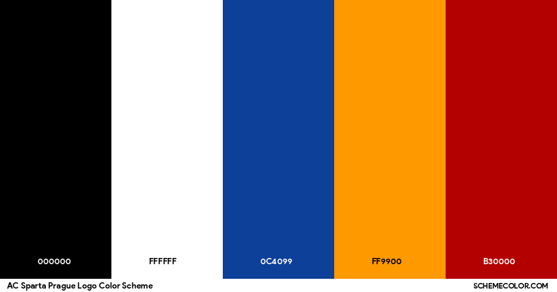 AC Sparta Prague Logo Color Scheme - Palettes - SchemeColor.com