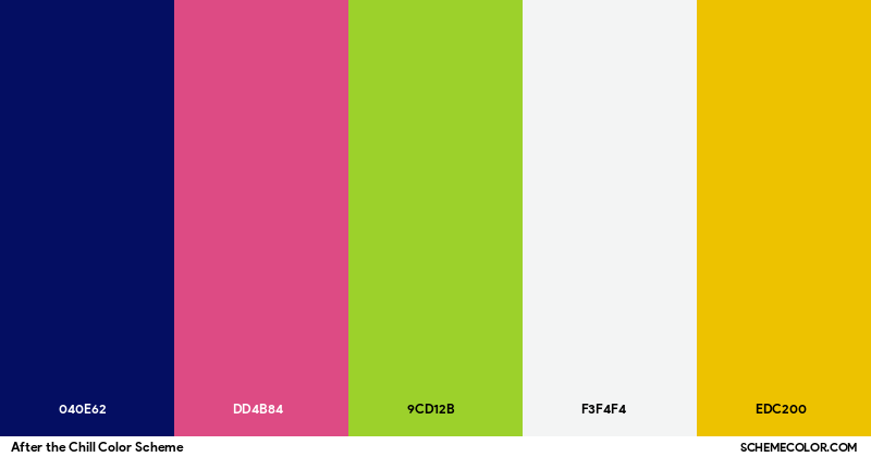 After the Chill Color Scheme - Palettes - SchemeColor.com