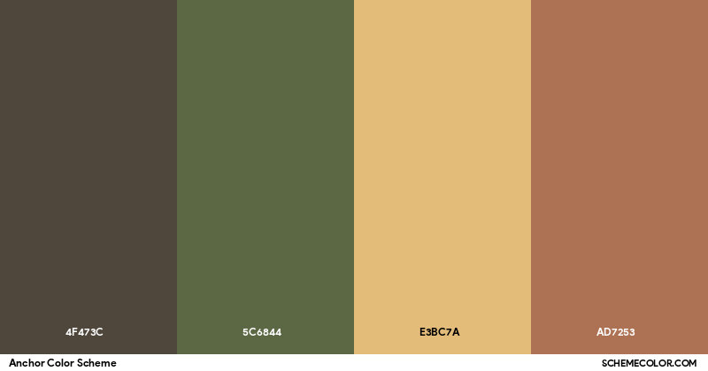 Anchor Color Scheme - Palettes - SchemeColor.com
