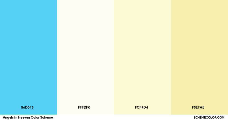 Angels in Heaven Color Scheme - Palettes - SchemeColor.com