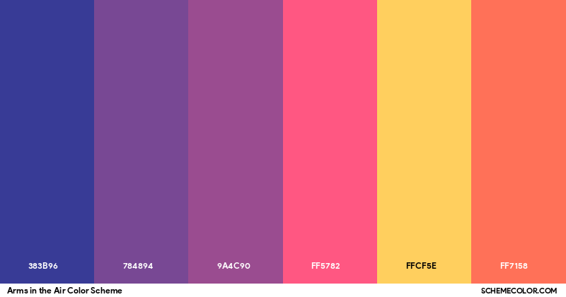 Arms in the Air Color Scheme - Palettes - SchemeColor.com