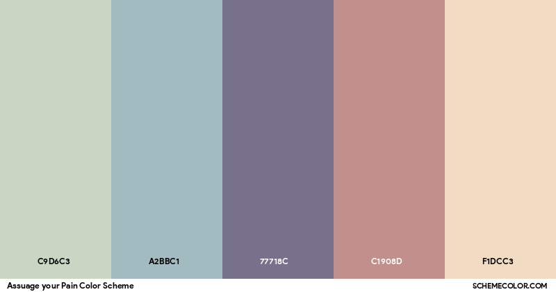 Assuage your Pain Color Scheme - Palettes - SchemeColor.com