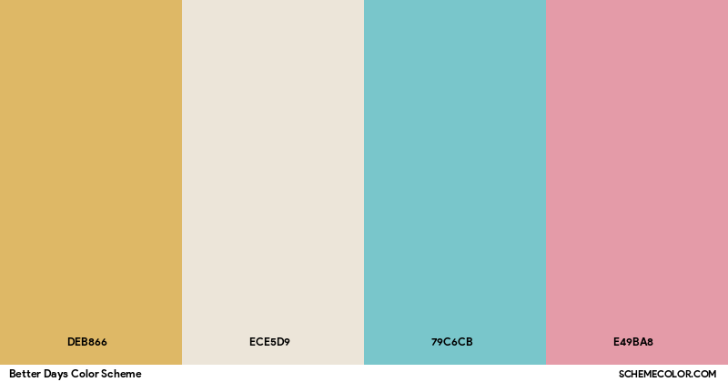 Better Days Color Scheme - Palettes - SchemeColor.com