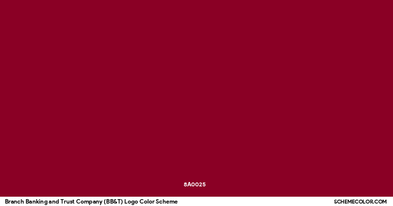 Branch Banking and Trust Company (BB&T) Logo Color Scheme - Palettes ...