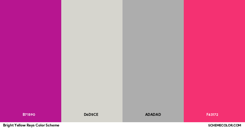 Bright Yellow Rays Color Scheme - Palettes - SchemeColor.com