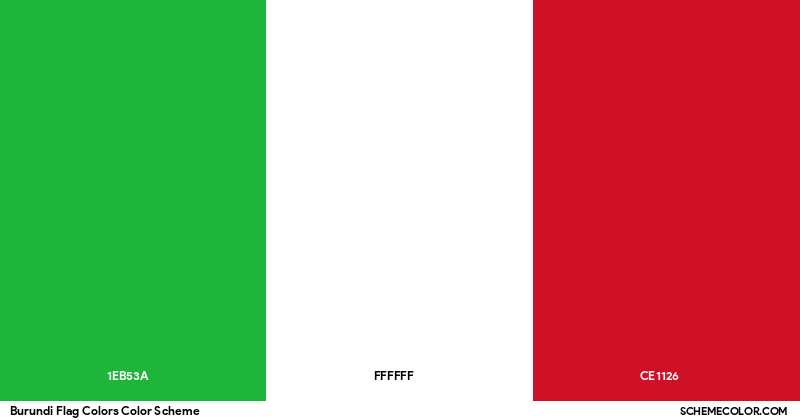 Burundi Flag Colors - Flags - SchemeColor.com