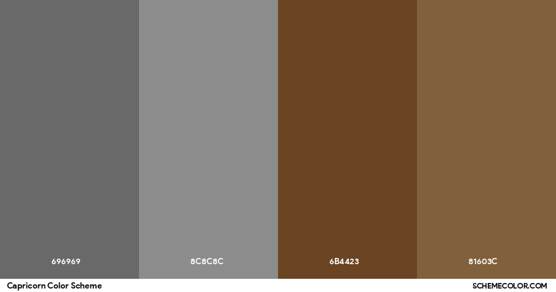Capricorn Color Scheme - Palettes - SchemeColor.com