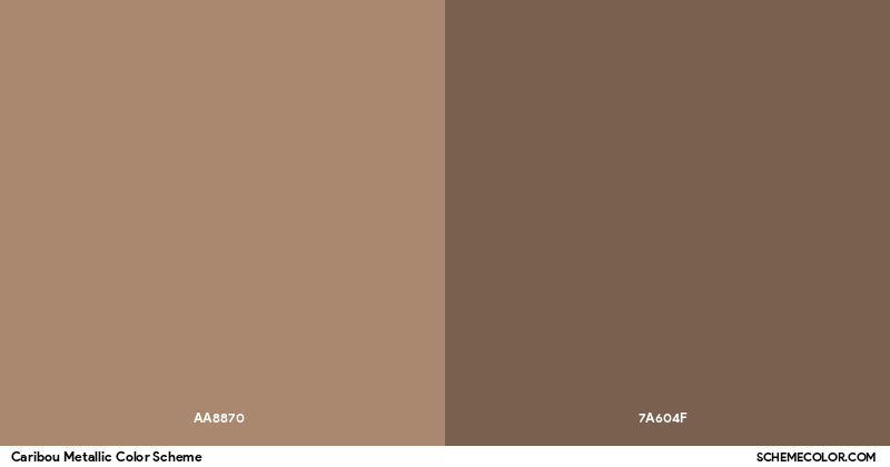 Caribou Metallic Color Scheme - Palettes - SchemeColor.com