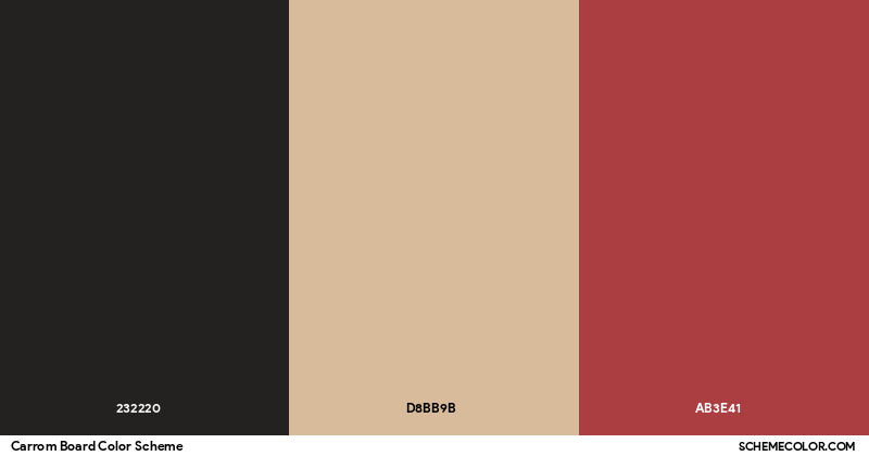 Carrom Board Color Scheme - Palettes - SchemeColor.com