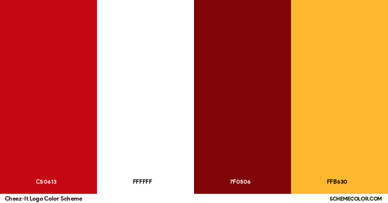 Cheez-It Logo Color Scheme - Palettes - SchemeColor.com