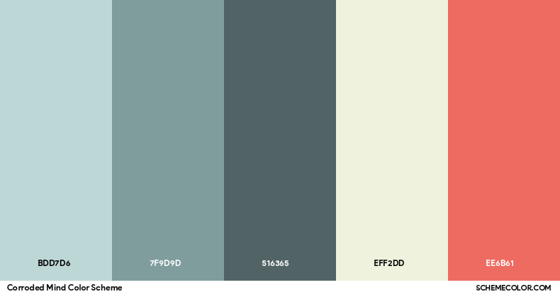 Corroded Mind Color Scheme - Palettes - SchemeColor.com