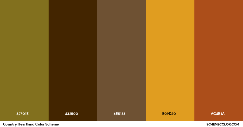 Country Heartland Color Scheme - Palettes - SchemeColor.com