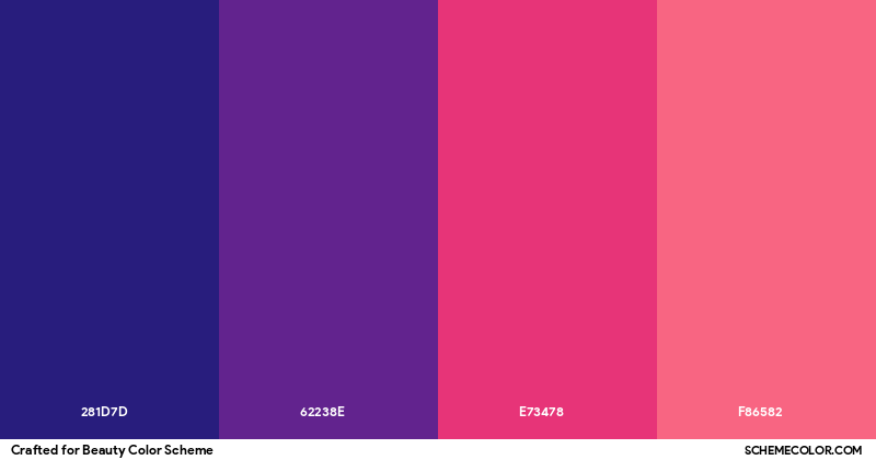 Crafted for Beauty Color Scheme - Palettes - SchemeColor.com