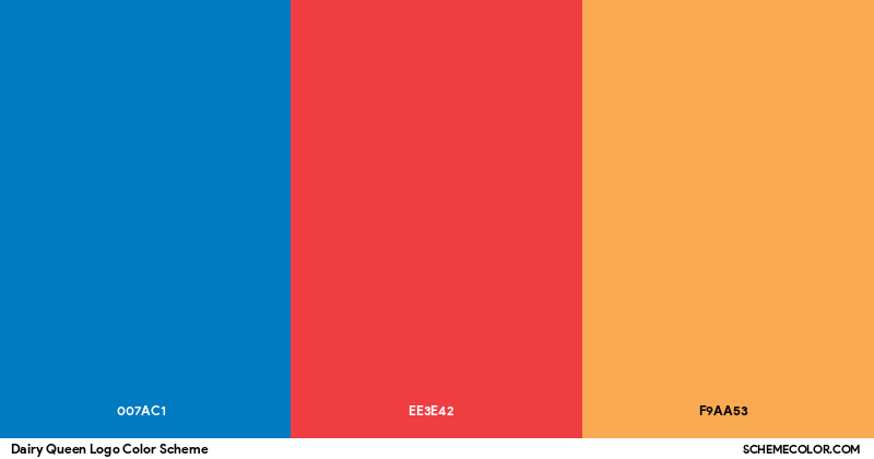 Dairy Queen Logo Color Scheme - Palettes - SchemeColor.com
