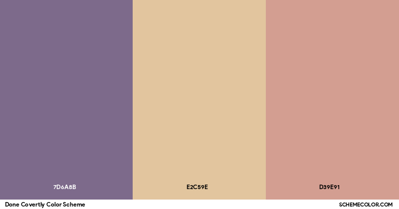 Done Covertly Color Scheme - Palettes - SchemeColor.com