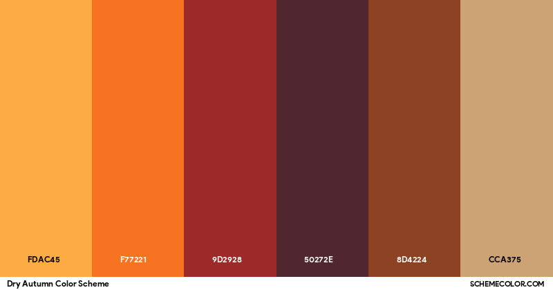 Dry Autumn Color Scheme » Image » SchemeColor.com