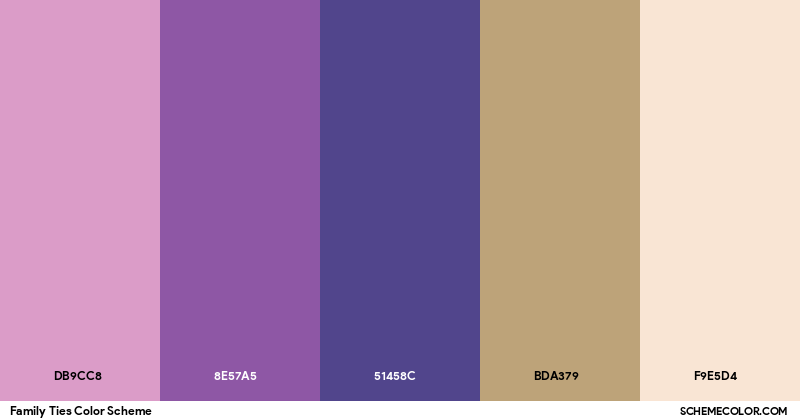Family Ties Color Scheme - Palettes - SchemeColor.com