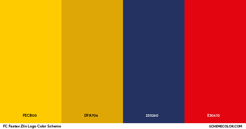 FC Fastav Zlín Logo Colors - Brands and Logos - SchemeColor.com