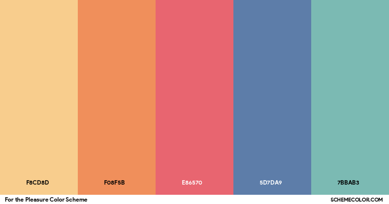 For the Pleasure Color Scheme - Palettes - SchemeColor.com