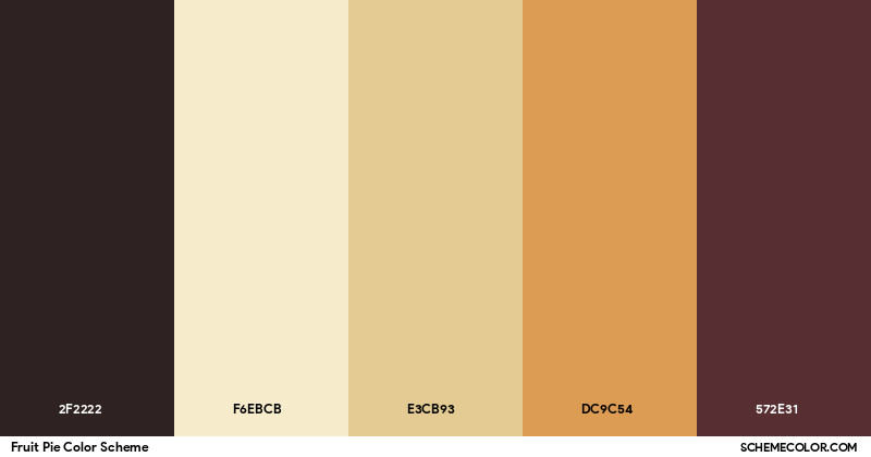 Fruit Pie Color Scheme » Brown » SchemeColor.com