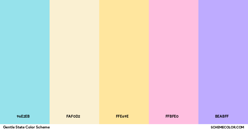 Gentle State Color Scheme - Palettes - SchemeColor.com