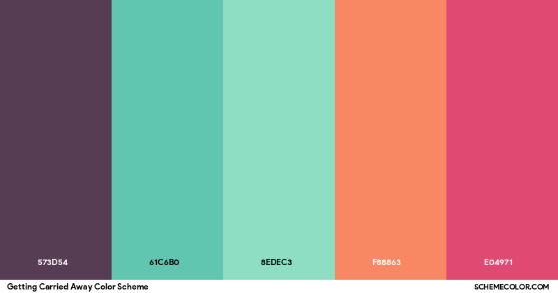 Getting Carried Away Color Scheme - Palettes - SchemeColor.com