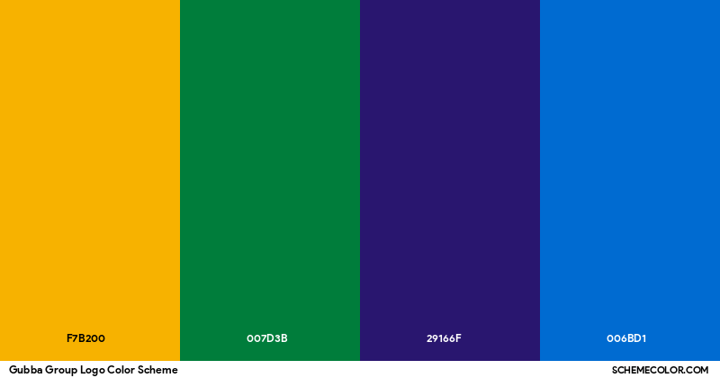 Gubba Group Logo Colors - Brands and Logos - SchemeColor.com