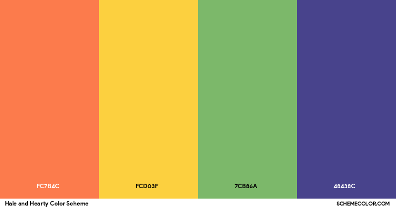 Hale and Hearty Color Scheme - Palettes - SchemeColor.com