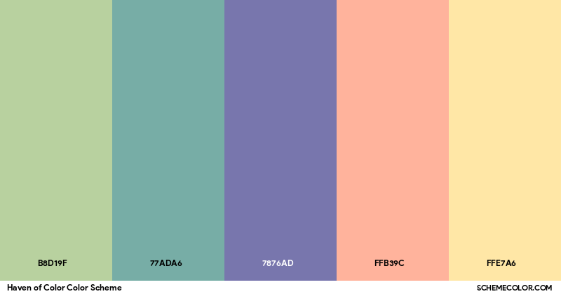Haven of Color Color Scheme - Palettes - SchemeColor.com