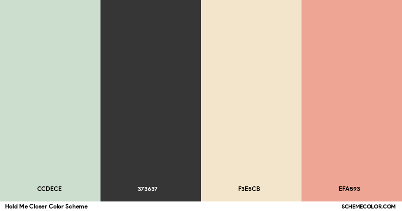 Hold Me Closer Color Scheme - Palettes - SchemeColor.com