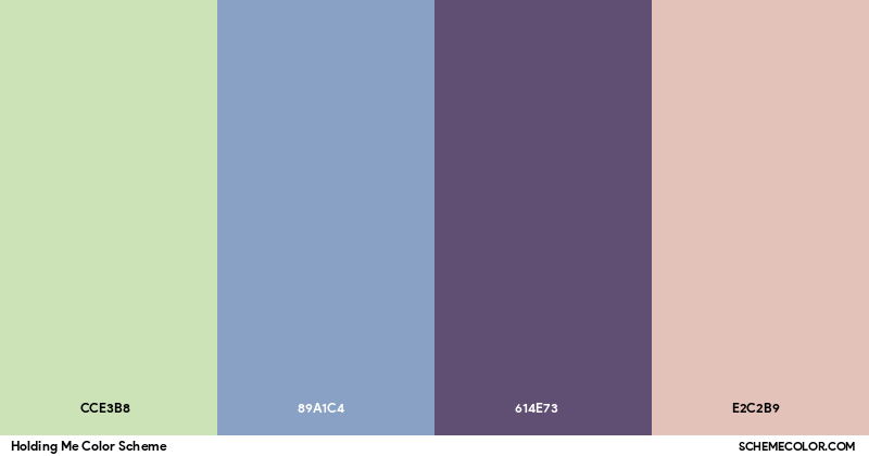 Holding Me Color Scheme - Palettes - SchemeColor.com