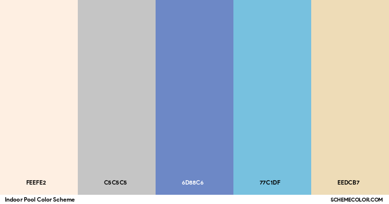 Indoor Pool Color Scheme - Palettes - SchemeColor.com