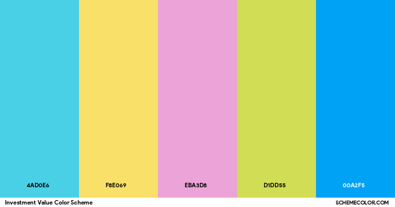 Investment Value Color Scheme - Palettes - SchemeColor.com