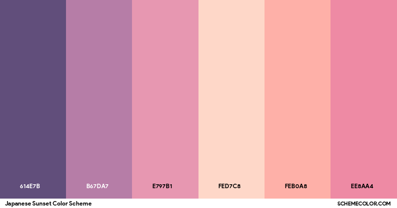 Japanese Sunset Color Scheme » Image » SchemeColor.com