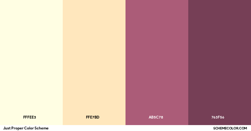 Just Proper Color Scheme - Palettes - SchemeColor.com