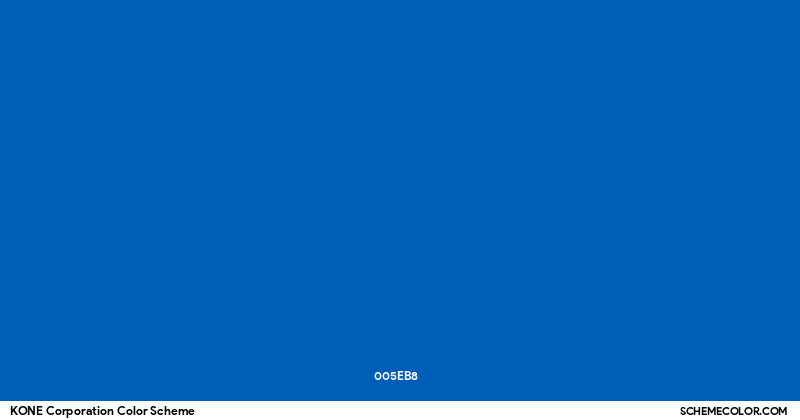 KONE Corporation Color Scheme - Palettes - SchemeColor.com