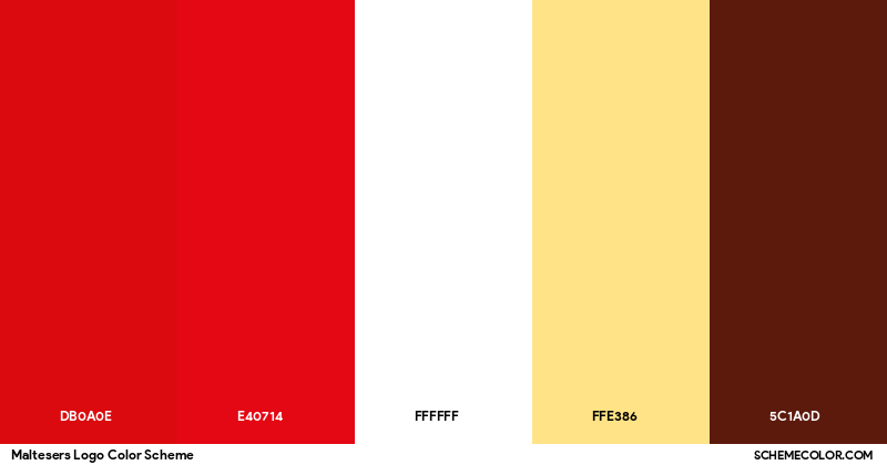 Maltesers Logo Color Scheme - Palettes - SchemeColor.com