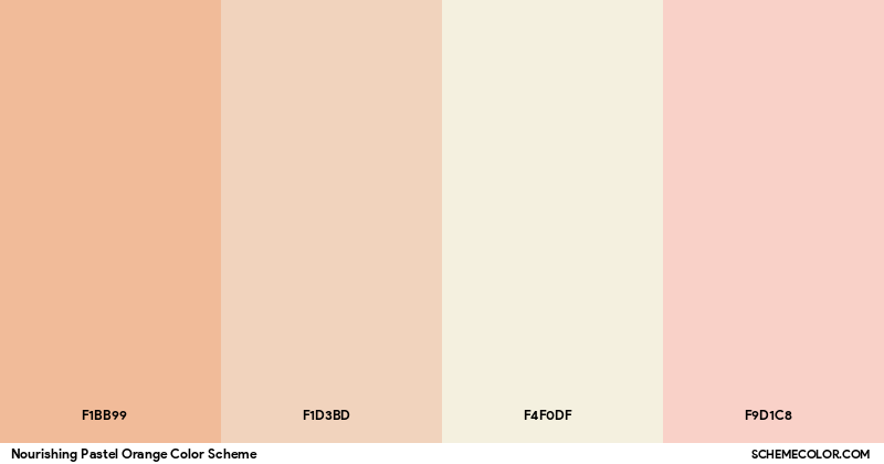 Nourishing Pastel Orange Color Scheme - Palettes - SchemeColor.com
