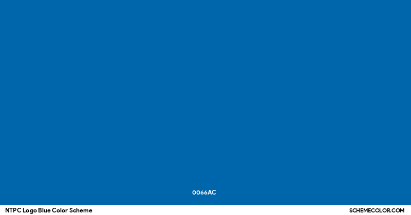 NTPC Logo Blue Color Scheme - Palettes - SchemeColor.com