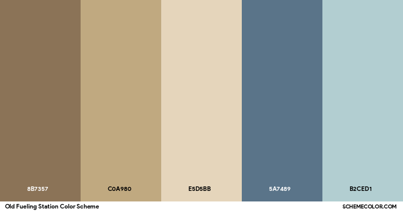 Old Fueling Station Color Scheme » Beige » SchemeColor.com