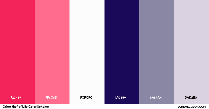 Other Half of Life Color Scheme - Palettes - SchemeColor.com