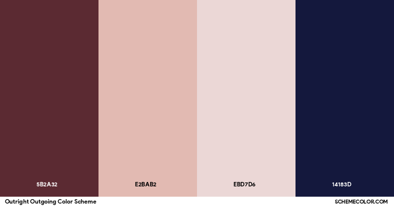 Outright Outgoing Color Scheme - Palettes - SchemeColor.com