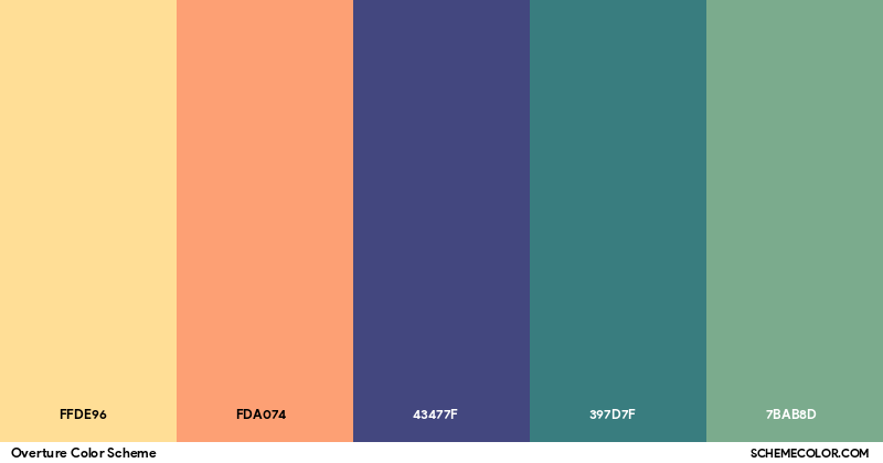Overture Color Scheme - Palettes - SchemeColor.com
