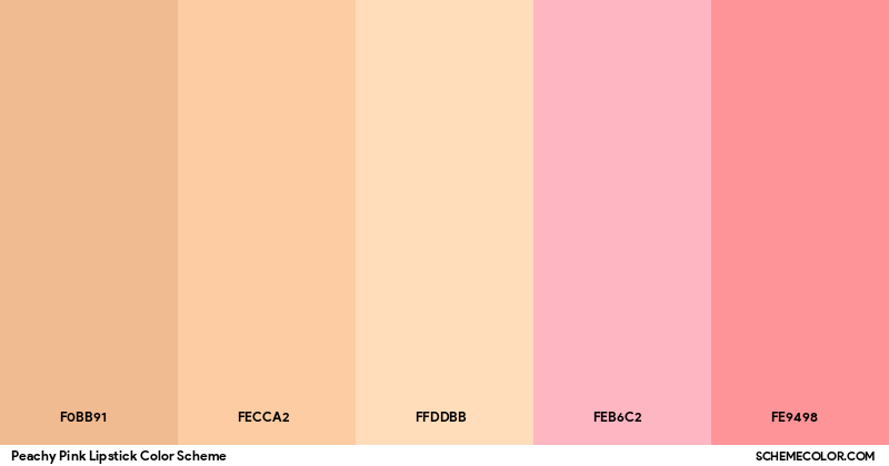 Peachy Pink Lipstick Color Scheme » Image » SchemeColor.com