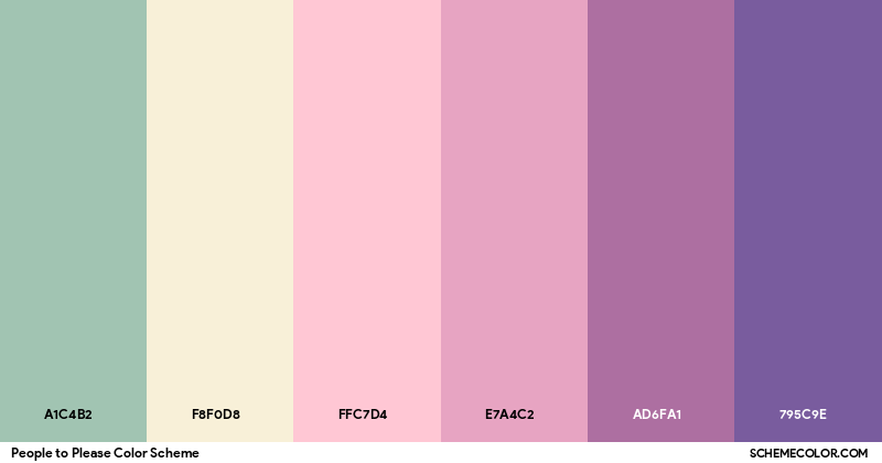 People to Please Color Scheme - Palettes - SchemeColor.com