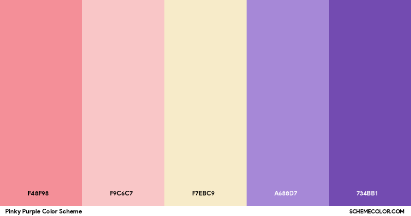 Pinky Purple Color Scheme - Palettes - SchemeColor.com